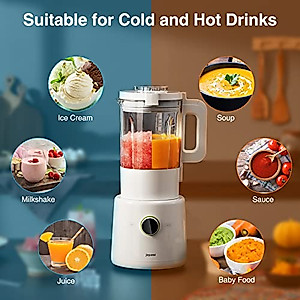 joyami Professional Compact Smoothie Food Processing Blender 1000W Smart Electric Hot & Cold Drinks with Self-cleaning 54 Oz for Crushing Ice, Soy Milk, Fresh Juice