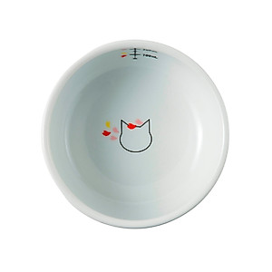 Necoichi Raised Cat Water Bowl, Elevated, with Measurement Lines, Dishwasher and Microwave Safe, No.1 Seller in Japan! (Cherry Blossom Limited Edition, Regular)