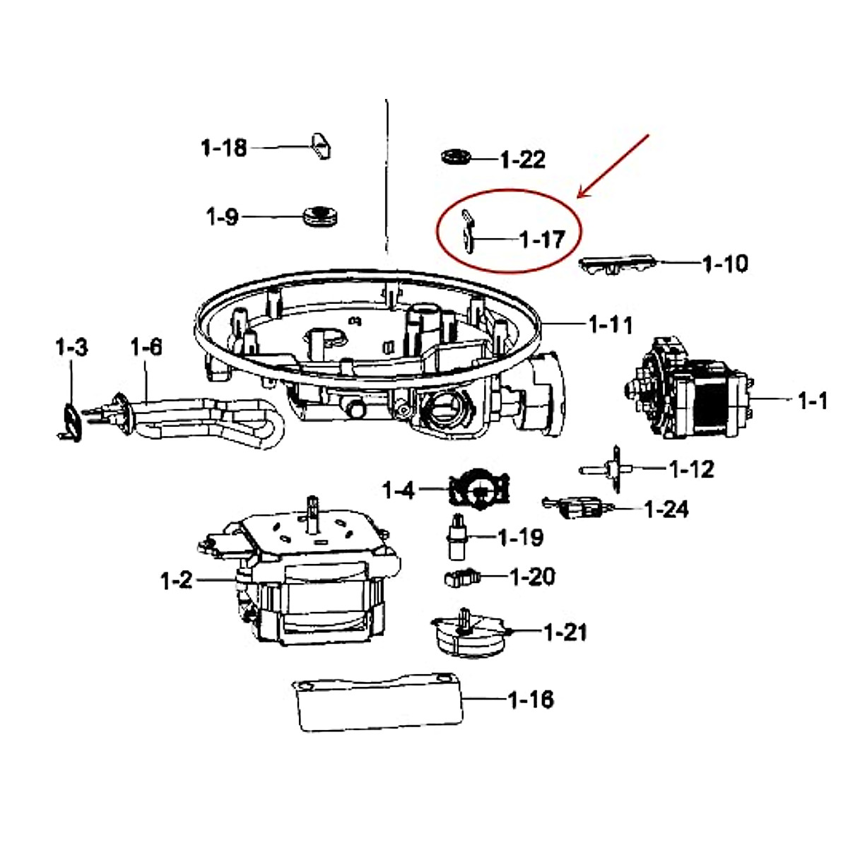 DD66-00045A Vane-Check Drain Dmt800