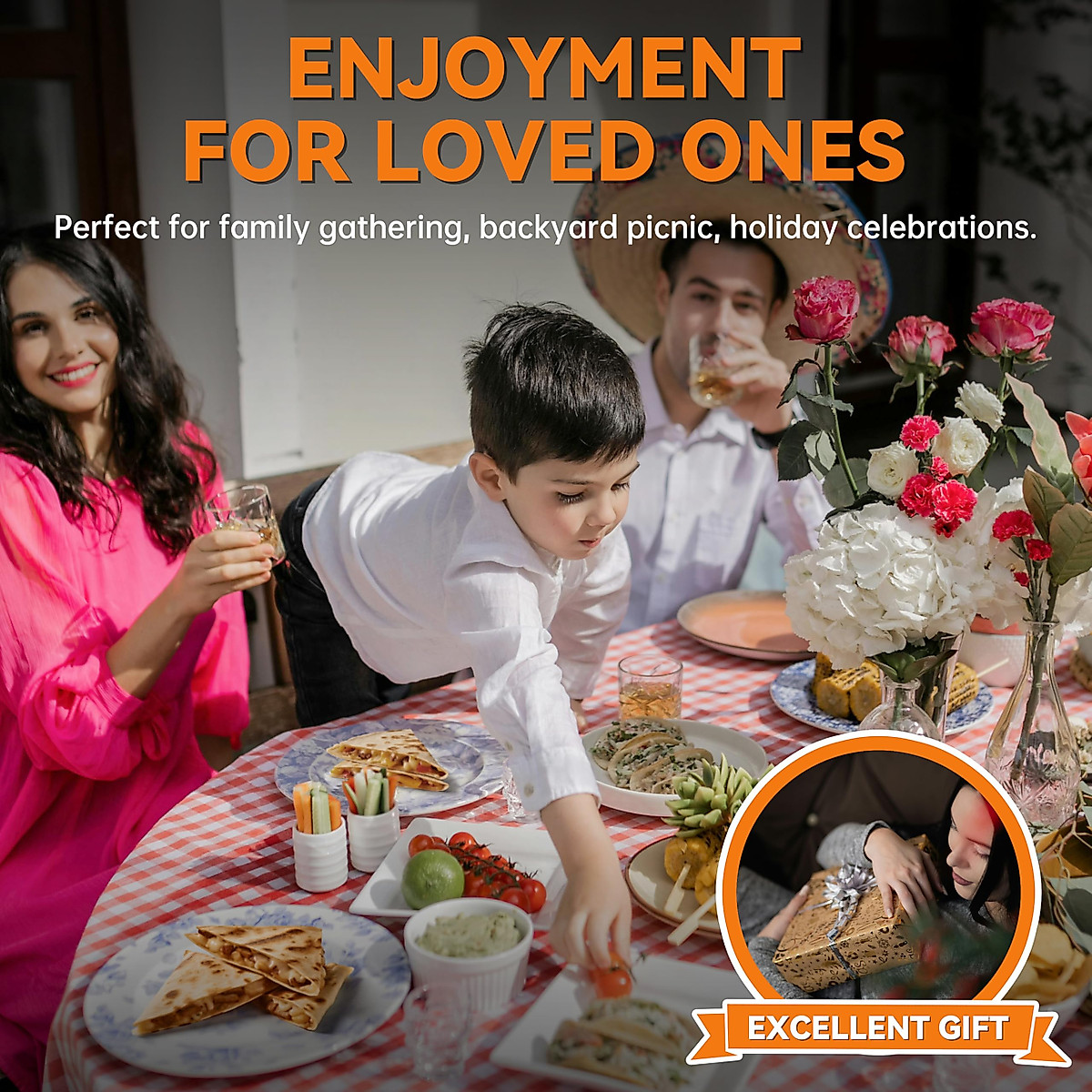 Baker's Friend Electric Quesadilla Maker with Extra Stuffing Design, 9.5 Inch with Easy Slice 6 Wedge, Non Stick Surface, Non-Slip Feet, Grilled Cheese Maker Machine, Graphite Black