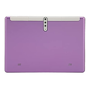 VINGVO Phone Tablet, Purple 100‑240V 10.1 Inch Tablet for Entertainment (US Plug)