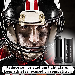 Yeweian 3PCS Eye Black Stick for Sports, Eye Black Football Baseball Softball Lacrosse Accessories,Eye black Sports Gifts for Kids and Athletes,Halloween Cosplay Parties Game Face Painting Stick