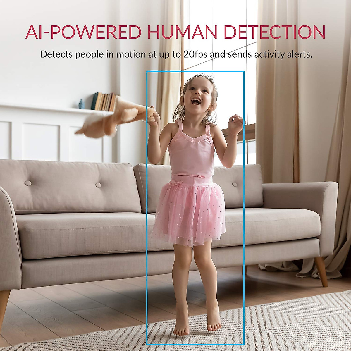 YI Baby Monitor with Camera and Audio HD WiFi Pet Cam, Sound Motion Human Detection, 2-Way Audio, Smartphone app, Night Vision, Cloud Storage, Nanny Baby Elder, Works with Alexa 2pc