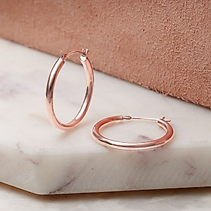 Ross-Simons 2.5mm 14kt Rose Gold Hoop Earrings