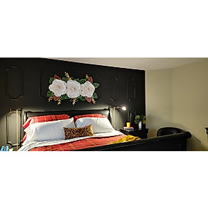 Brightech Leaf LED Floor lamp, Pharmacy LED Floor Lamp for Living Rooms & Offices, Adjustable Standing Lamp for Bedroom Reading, Tall Lamp for Sewing & Craftwork - Antique Brass/Gold