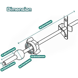 Enhon 2 Pack Lavatory Pop up Center Piece Assembly, Compatible with Price Pfister Pop up Stopper and Other Popular Brands, Replacement for PS2673, Pivot Rod Bathroom Sink Repair Kit, Chrome