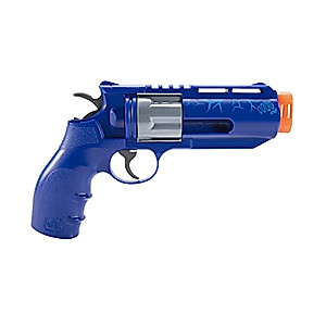 Rekt Jury Revolver CO2-Powered Foam Dart Blaster Pistol Gun, Blue
