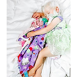 The Learning Lovey Lovey Sensory Tag Toy Garden Flowers Butterflies Blanket