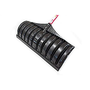 Bully Tools 27″ Poly Snow Pusher with Fiberglass Handle and Poly D-Grip