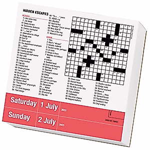 Mensa 10-Minute Crossword Puzzles Page-A-Day Calendar 2023: For Crossword Puzzle Addicts and Word Nerds