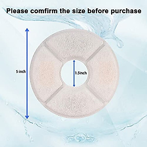 12 Pack Cat Water Fountain Filters, Cirfifth Triple Filtration System Pet Cat Fountain Filter Replacement for 84oz/2.5L Automatic Cat Fountain