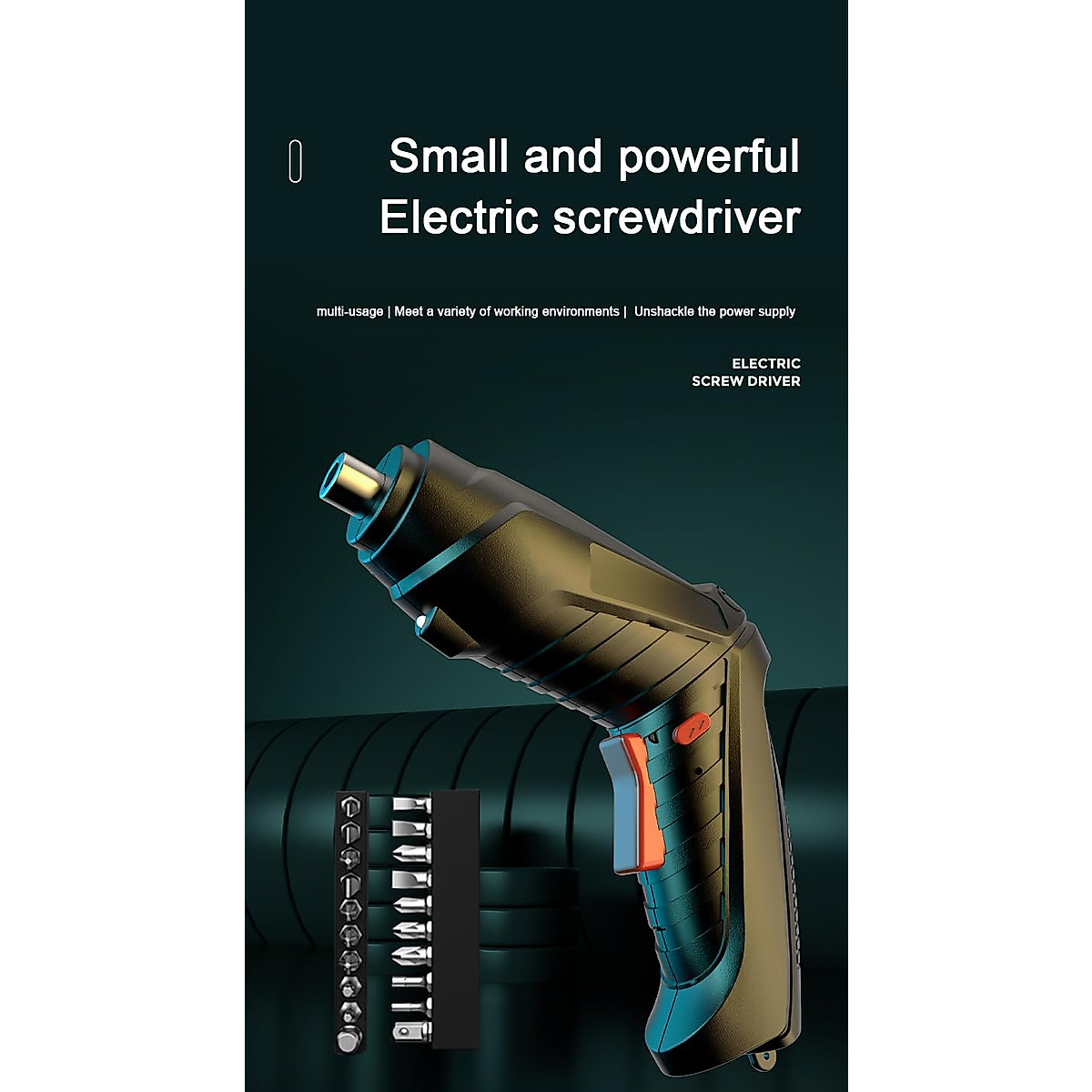 Electric Screwdriver Set Rechargeable 3.6V Cordless Screwdriver Kit with 48pcs Accessories,Switch Direction with One Click - Power Drill Cordless with LED Light