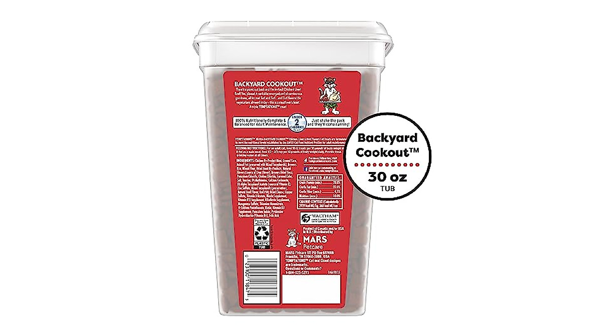 TEMPTATIONS MixUps Cat Treats - Backyard Cookout Flavor