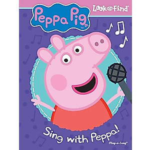 Peppa Pig - Sing with Peppa! Microphone and Look and Find Sound Activity Book Set - PI Kids (Play-A-Song)