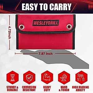 wesleydrill Wood Drill Bit Set,16 Pcs Impact Drill Bit Set,8 Pcs Hex shank Brad Point Drill bit 1/8"-3/8" and 8 Pcs Spade Drill bit 1/2"-1-1/8" Fit for Wood,Plastic
