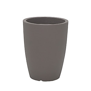 Tramontina Thai Plant Pot Plastic Taupe Diameter 44 x Height 58 cm Weatherproof Volume 55 litres