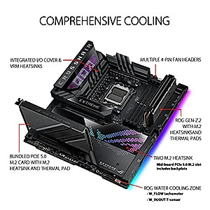 ASUS ROG Crosshair X670E Extreme(WiFi 6E) Socket AM5(LGA 1718) Ryzen 7000 EATX Gaming Motherboard(20+2 Power Stages, PCIe® 5.0, DDR5, 5xM.2 Slots,USB 3.2 Gen 2x2 Front-Panel,USB4™ Ports,Anime Matrix)