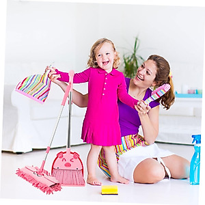 Beaupretty 1 Set Children's Broom and Dustpan Accessories Cleaning Accessories Small Broom Prop Small Dustpan Home Kid's Broom Children Dustpan Household Cleaning Tool Kid Mop