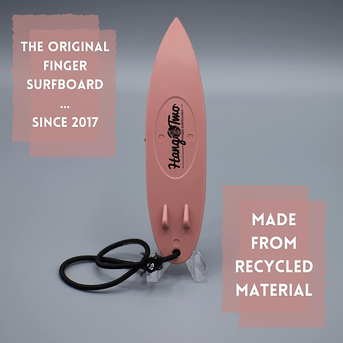 Hang Two Finger Surfboards Surfers Finger Surfboard Kit (Paddle Pink)