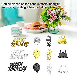 Sempoda 1 Bag Confetti,Acrylic Balloons Stars Ribbons Shape Birthday Wedding Decoration,Table Scatter Confetti Decorations for Birthday Party, Baby Shower,DIY Arts and Crafting