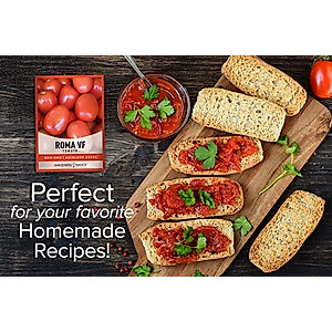 Roma VF Tomato Seeds for Planting Heirloom Non-GMO Seeds for Home Garden Vegetables Makes a Great Gift for Gardening by Gardeners Basics