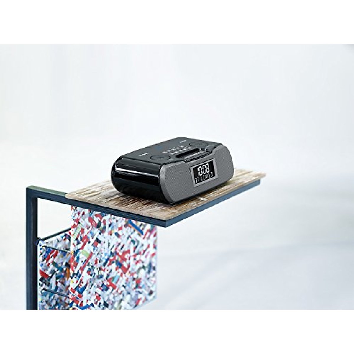 Sangean Compact Bluetooth AM/FM Dual Alarm Clock Radio with Large Easy to Read Backlit LCD Display