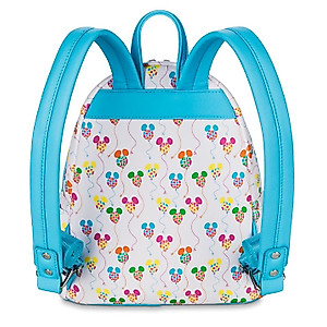 Loungefly - Disney - Mickey Mouse Theme Park Balloons - Fashion Mini Backpack,White