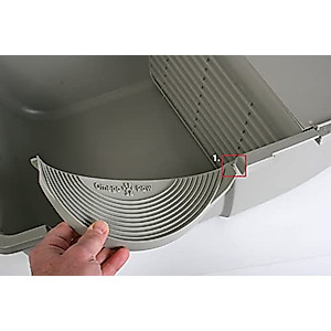 Omega Paw Premium Roll 'n Clean Litter Box Large, Peral Blue (PR-RA20-1)