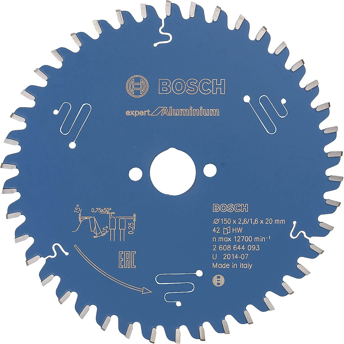Bosch 2608644093 Circular Saw Blade"Top Precision" Exalh 5.9inx20mm 42T