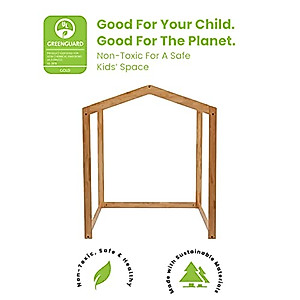 Delta Children Homestead Wood Indoor Playhouse - Greenguard Gold Certified, Natural