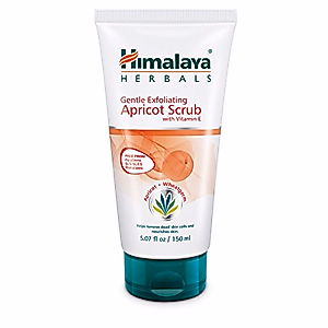 Himalaya Gentle Exfoliating Apricot Scrub with Vitamin E, Exfoliates Dead Skin Cells, For All Skin Types, Free from Parabens, SLS and Phthalates, 150 ml (5.07 oz)