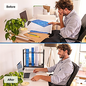 Blueprint Holder | Organize Your Space | Blueprint Storage for Architects, Engineers, Designers | Architectural Plan Storage | Blueprint Organizer for Large & Small Files | Portable Tube Storage Box