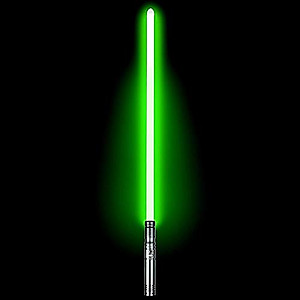 Dueling Light Saber RGB 12 Colors Light Sabers - Metal Hilt Black Series Sabers for Adults Cosplay Party, Birthday Gift, 9 Sound Fonts, FOC, Support Real Heavy Dueling (Gun)