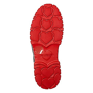 Love Moschino women ankle boots black - red 7 US