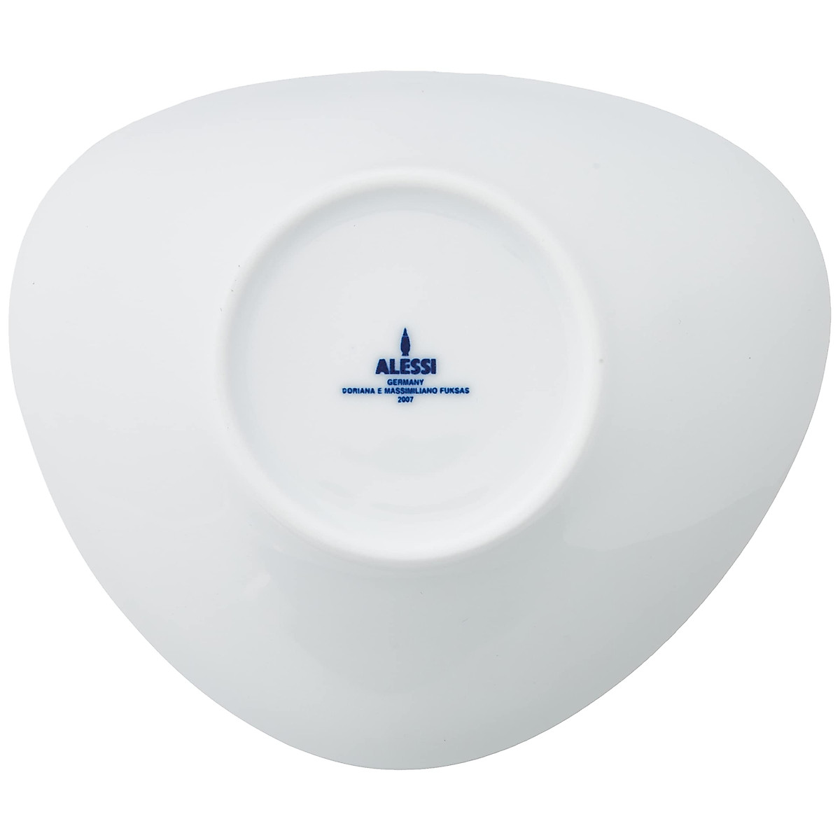Alessi Colombina 5-3/4-Inch by 5-Inch by 10-1/4-Inch Serving Bowl shallow, White Porcelain, Set of 6