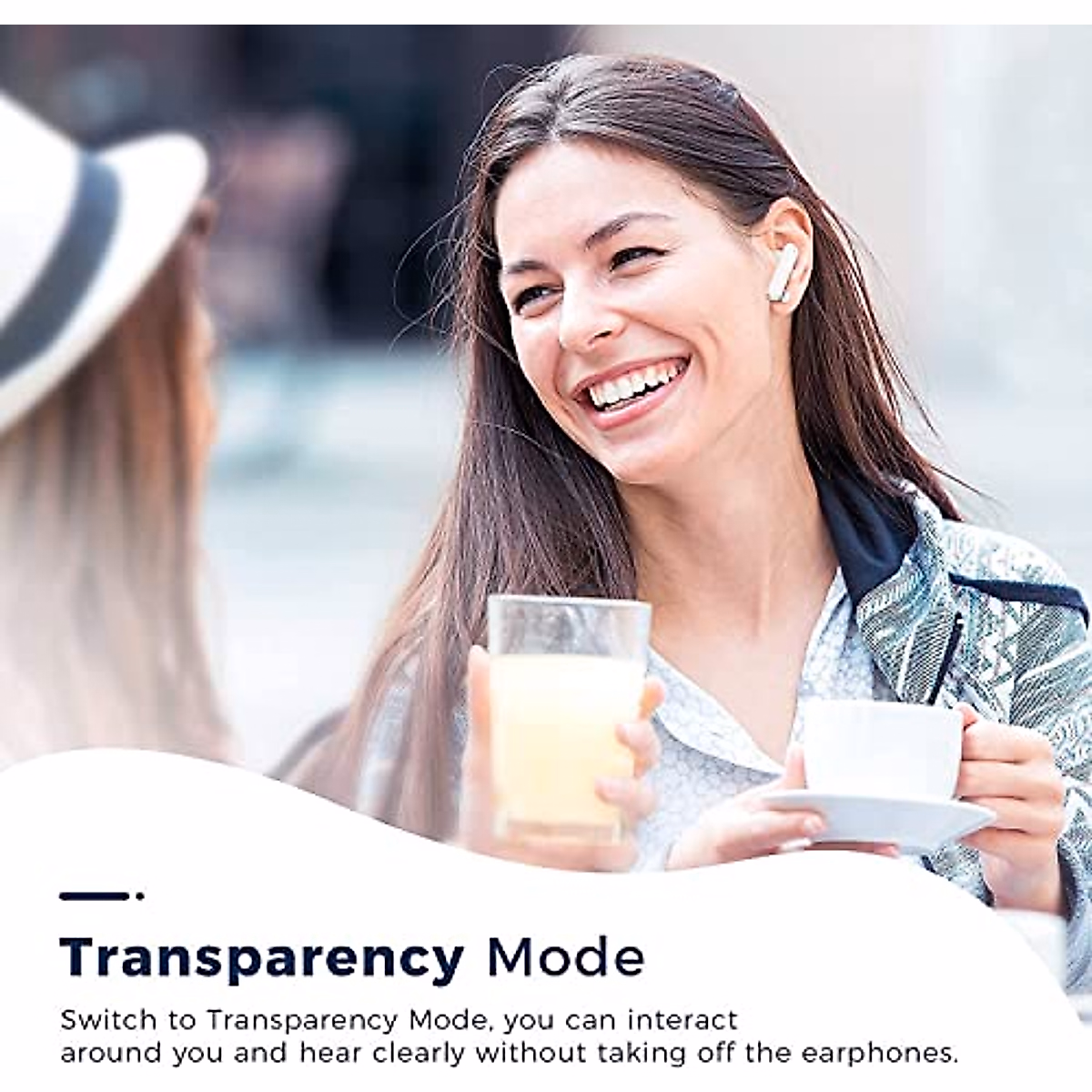 Wireless Earbuds Air ProWireless Bluetooth 5.3 Headphones Noise Cancelling Fast Charging IPX7 Waterproof Ear Buds Stereo Earpods Sports in-Ear Earphones for iPhone/Android/Samsung Earbuds