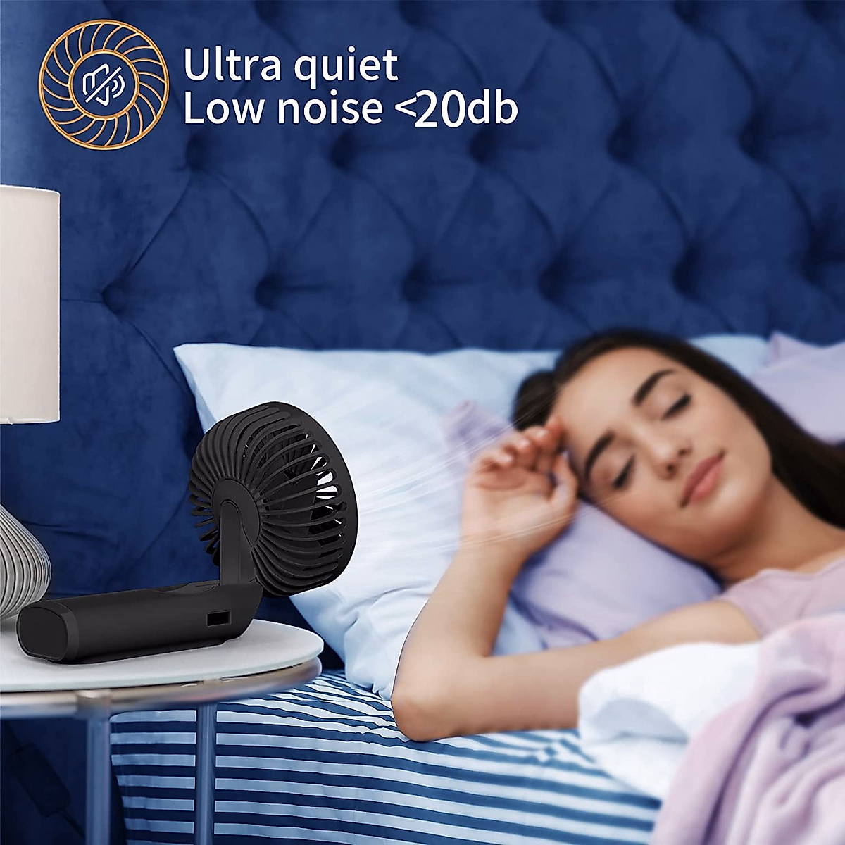 Handheld Fan, Portable Fan, 4000mAh Rechargeable Personal Fan, 180° Foldable Mini Desk Fan with 6 Wind Speed, LCD Digital Display, Lanyard as Neck Fan, Ultra Quiet, Pocket Size for Indoor Outdoor