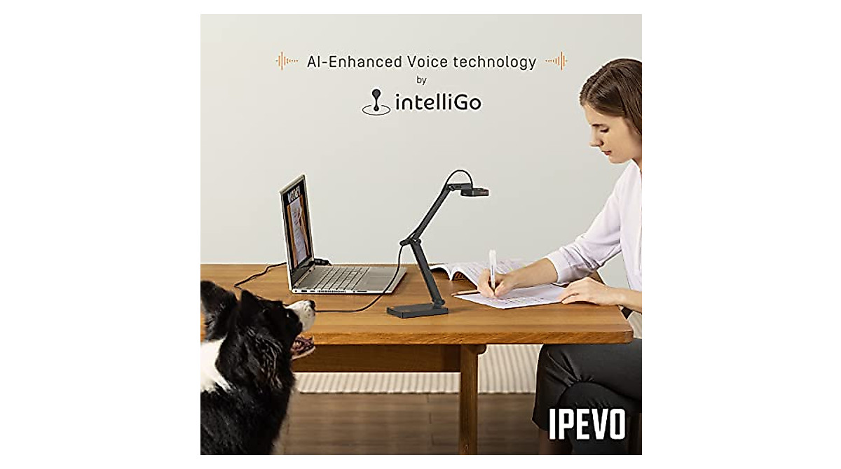 IPEVO V4K PRO Ultra HD USB Document Camera for Classroom & Streaming