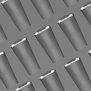 BrüMate Imperial Pint - 20oz 100% Leak-Proof Insulated Tumbler with Lid - Double Wall Vacuum Stainless Steel - Shatterproof - Travel & Camping Tumbler for Beer, Cocktails, Coffee & Tea (Matte Gray)