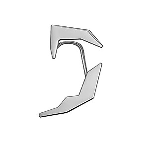 L'VOW Cyber Punk Non-Piercing Cuff Earrings Wrap Unisex Around Earring On Cartilage Clip Jewelry Accessories Cyborg(Style2-Silver)