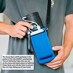 4ALLFAMILY 20000mah Portable POWERBANK | Engineered Specifically to fit USB Version Coolers Voyager and Explorer Medicine Cooler Travel Case | Compatible with Most Other Gadgets