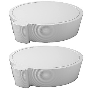 Hulless 80 Pcs 3.5 Inch Cake Boards Mini Round Cake Cardboard for Mousse Cupcake, Cake Dessert, Cake Decorating, Silver 9cm