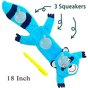 Jalousie Multipack Stuffingless Dog Squeaky Toys Dog Toy Dog with Durable Liner No Stuffing Dog Toy - Dog Toys for Pets Dogs for Small Medium Large Dogs (Medium to Large - 5 Pack)