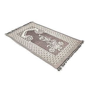 Ottoman Turkish Style Muslim Prayer Rug, Floral Pattern Prayer Mat (One Thin Prayer Rug)