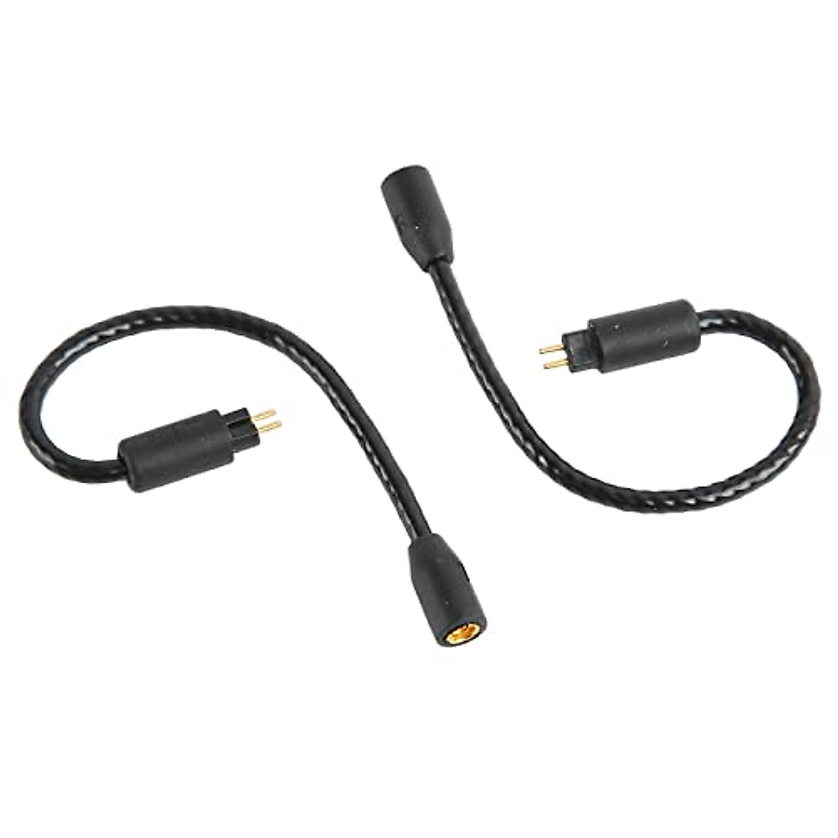 FECAMOS MMCX to 2 Pin 0.78mm Adapter Cable, Gold Plated Interface MMCX to 2 Pin 0.78mm Adapter Universal 2pcs Small OFC Wire Core for ZS3 for ZST for AS06