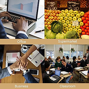 Desktop Calculator Extra Large 5-Inch LCD Display 12-Digit Big Number Accounting Calculator with Giant Response Button, Battery & Solar Powered, Perfect for Office Business Home Daily Use(OS-6815)