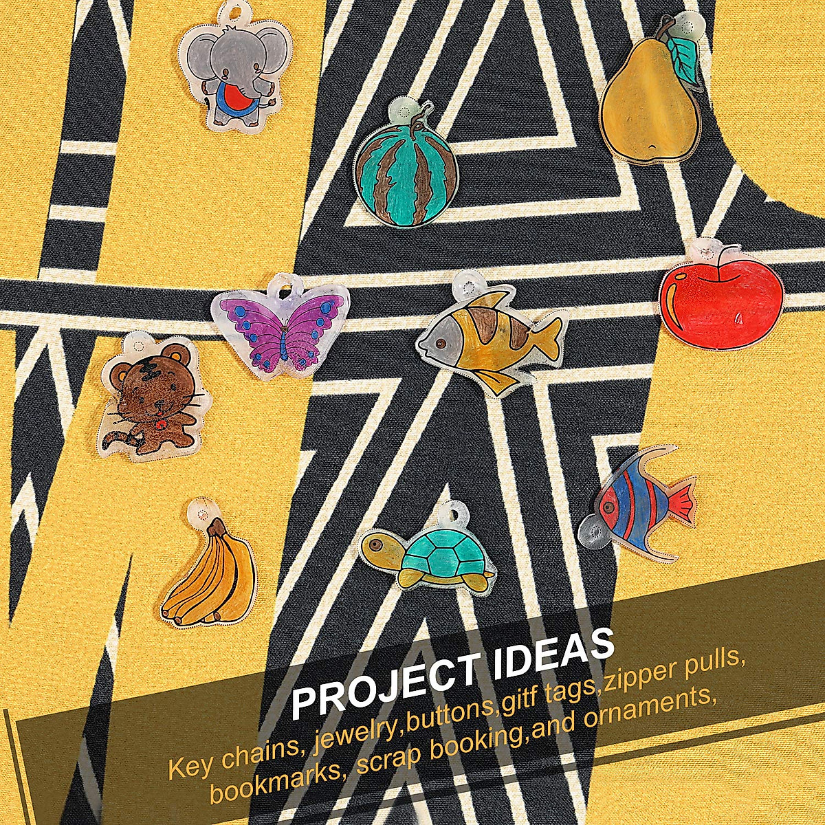 BAPHILE Shrink Dink Sheets,17-Pack,Large Size Clear Blank Frosted Shrink Film Sheets(11'' x 8''), Kids Activities for All Ages,for Boys and Girls Creative Craft