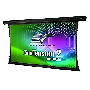 Elite Screens CineTension 2 Projector Screen, 135-inch 16:9, Indoor Electric Motorized Home Theater Automatic Front Projection Movie Office Presentations, TE135HW2| US Based Company 2-Year Warranty