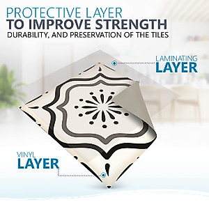 Mi Alma Peel and Stick Tile Backsplash Stair Riser Decals DIY Tile Decals Mexican Talavera Home Decor Staircase Decal Tile Stickers Decals Pack of 24 Tiles 7''W x 7''L Each Tile(My Tile)