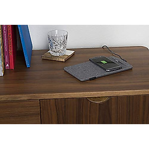 TYLT Mat - Dual Wireless Charging Station | Qi Certified 10W High Speed Wireless Charger Pad | Compatible with Apple iPhone, Samsung Galaxy, Note, AirPods 2, AirPods Pro, Galaxy Buds, Pixel Buds | Blk